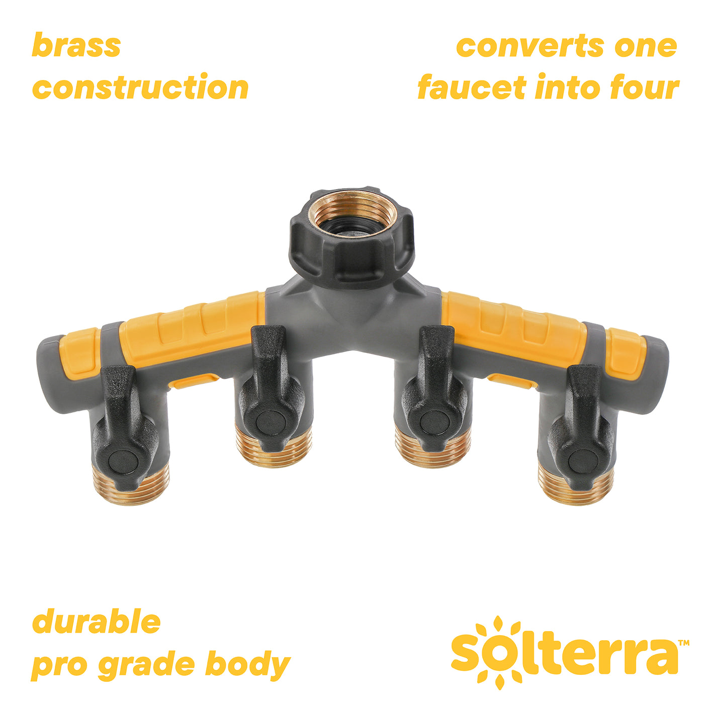 Garden Hose Manifold with Shut-offs – OrbitOnline