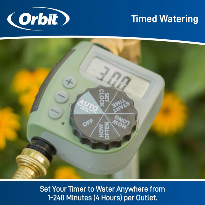 One Outlet Single-Dial Hose Faucet Timer – OrbitOnline