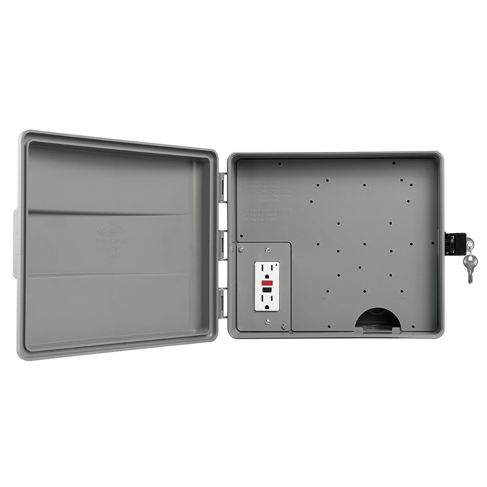 Outdoor Sprinkler Controller Cabinet with GFCI – OrbitOnline